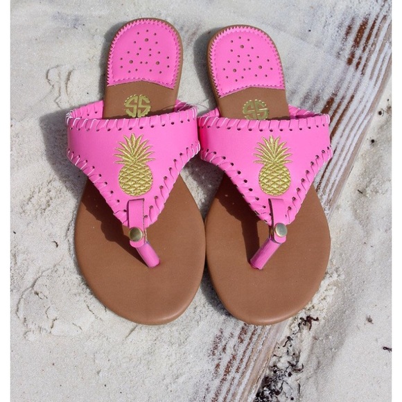 Simply Southern | Shoes | New Simply Southern Brown Pink Pineapple ...